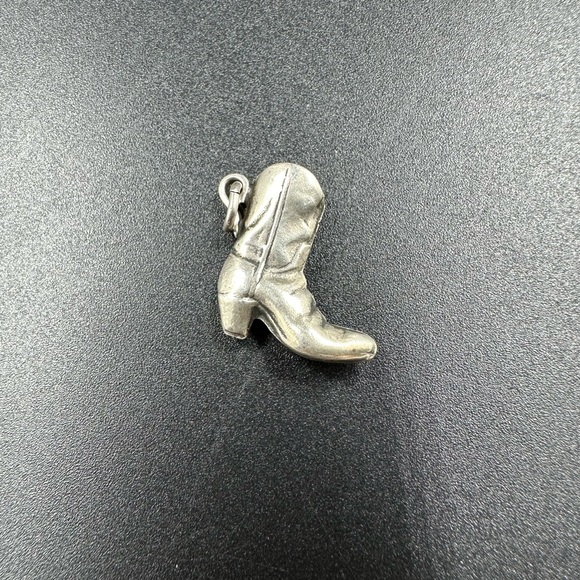 Vintage | Jewelry | Vintage Sterling Silver Cowboy Cowgirl Boot Charm ...